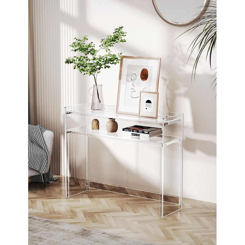 Wrought Studio™ Acrylic Console Table & Reviews | Wayfair