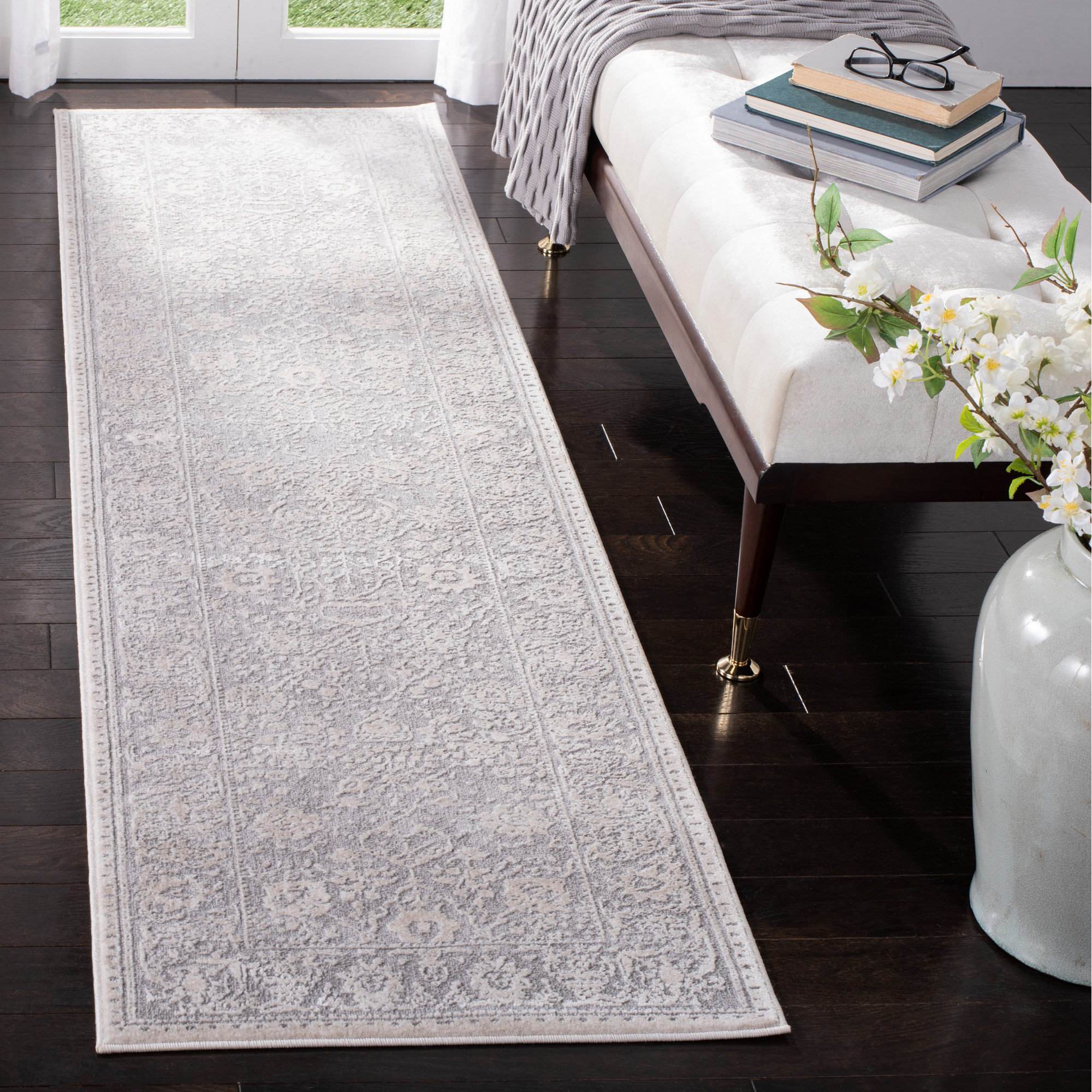 Laurel Foundry Modern Farmhouse Calidia Performance Light Gray/Cream ...