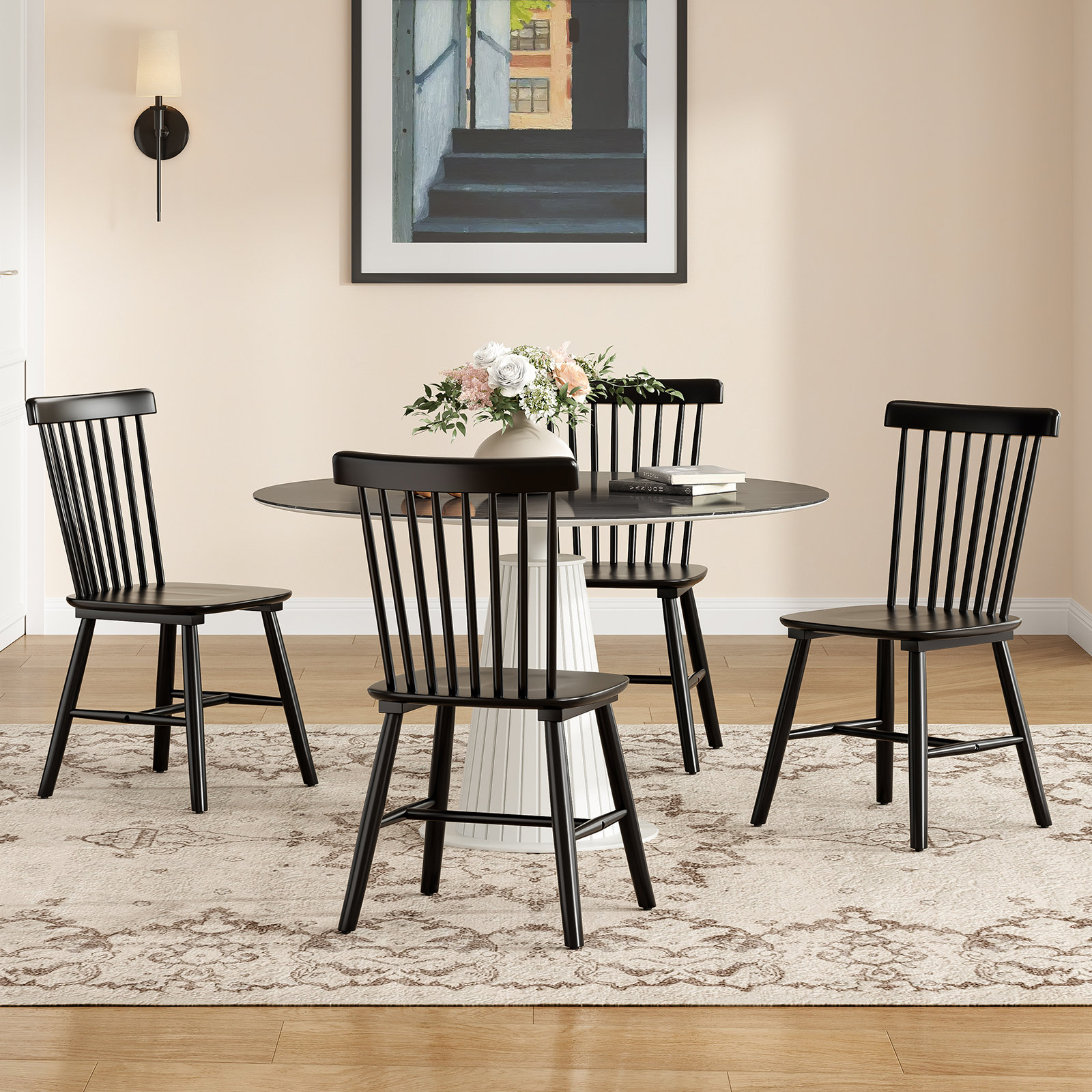 Gracie Oaks Chesley 18.1" W Modern Solid Wood Dining Chair & Reviews ...