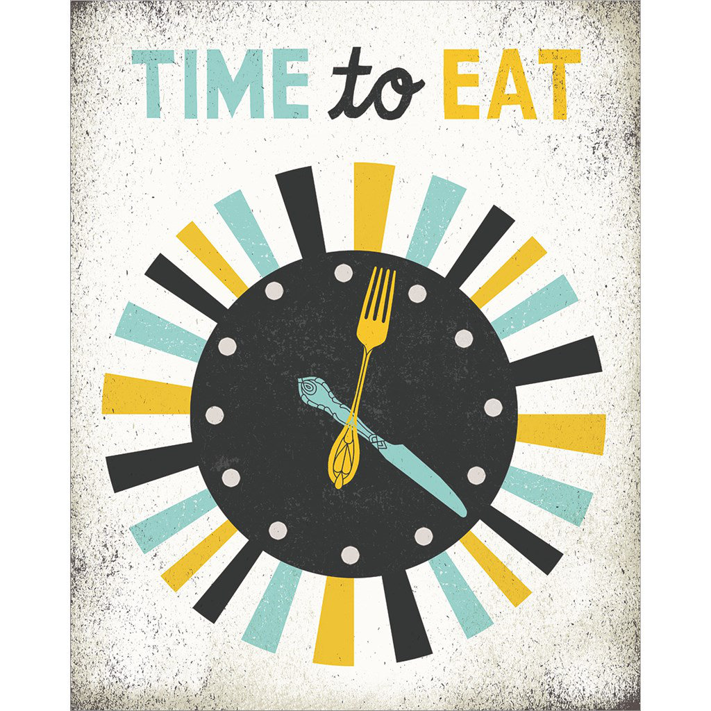 Trinx " Retro Diner Time To Eat Clock " by Michael Mullan - Wayfair Canada