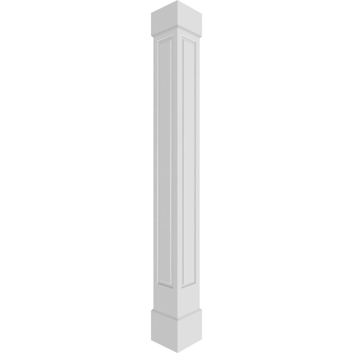 Ekena Millwork Craftsman Classic Square Non-Tapered Raised Panel PVC ...