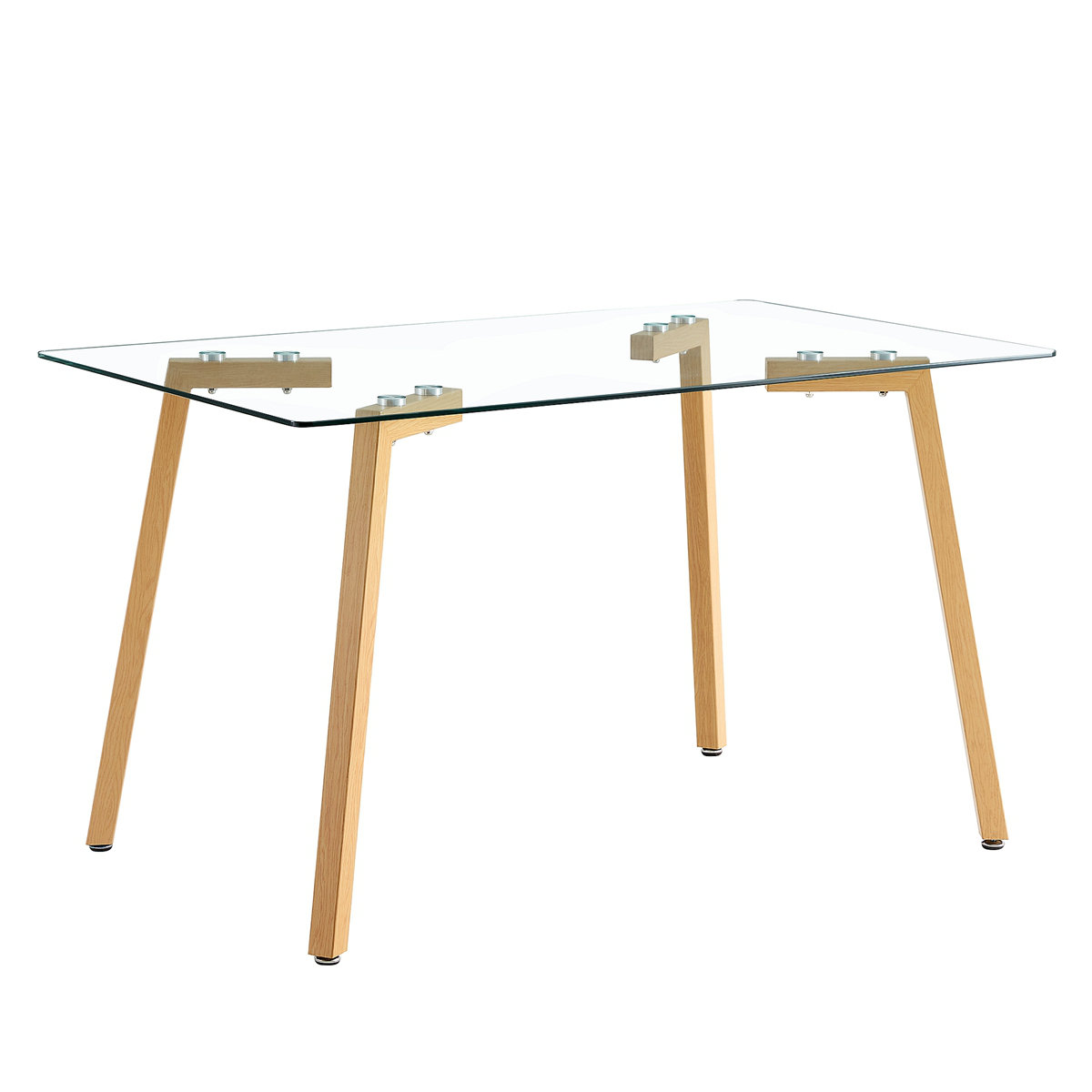 Wrought Studio Rectangular Glass Dining Table | Wayfair