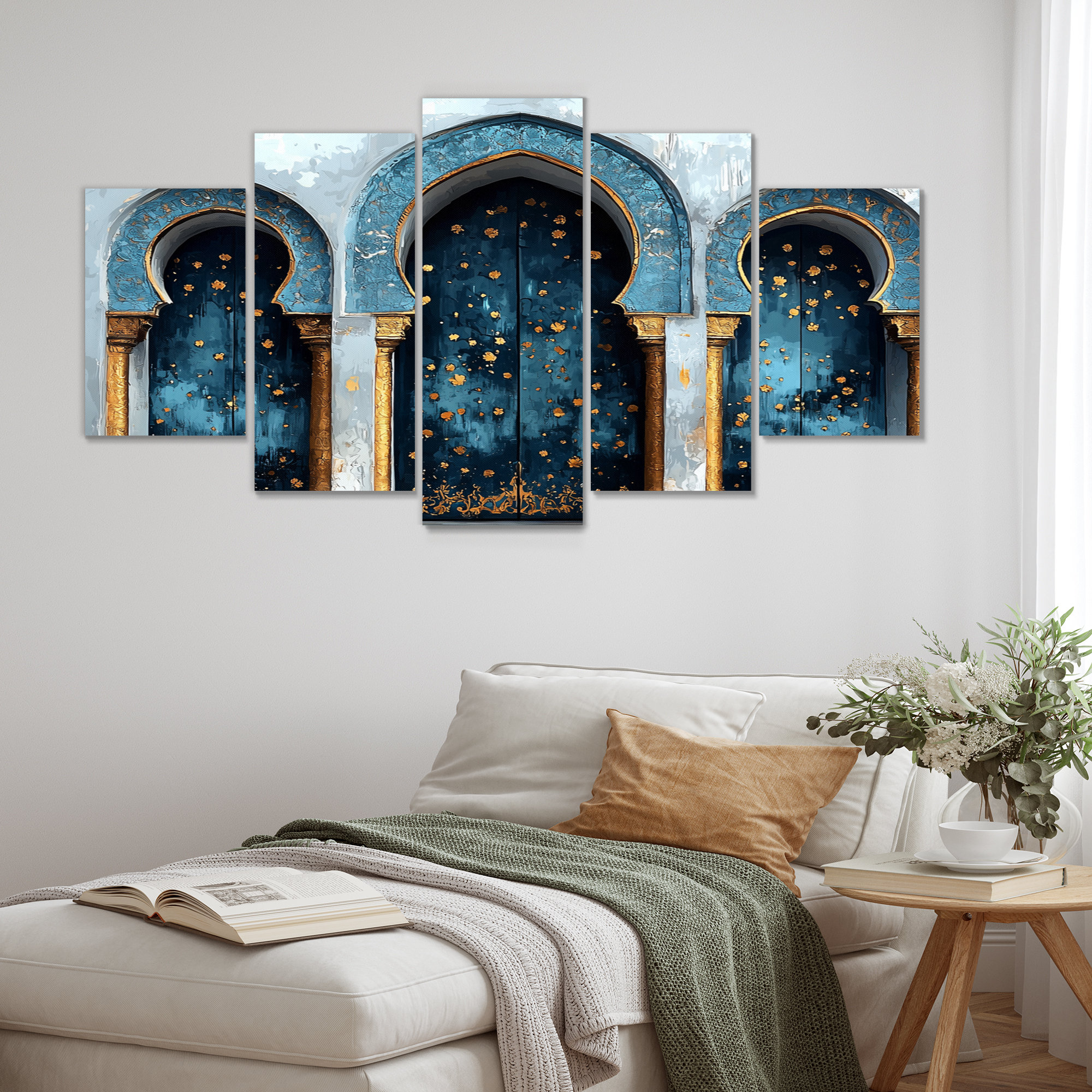 Bungalow Rose Blue Rabat Kasbah Morocco Doors - Morocco Wall Art Living ...
