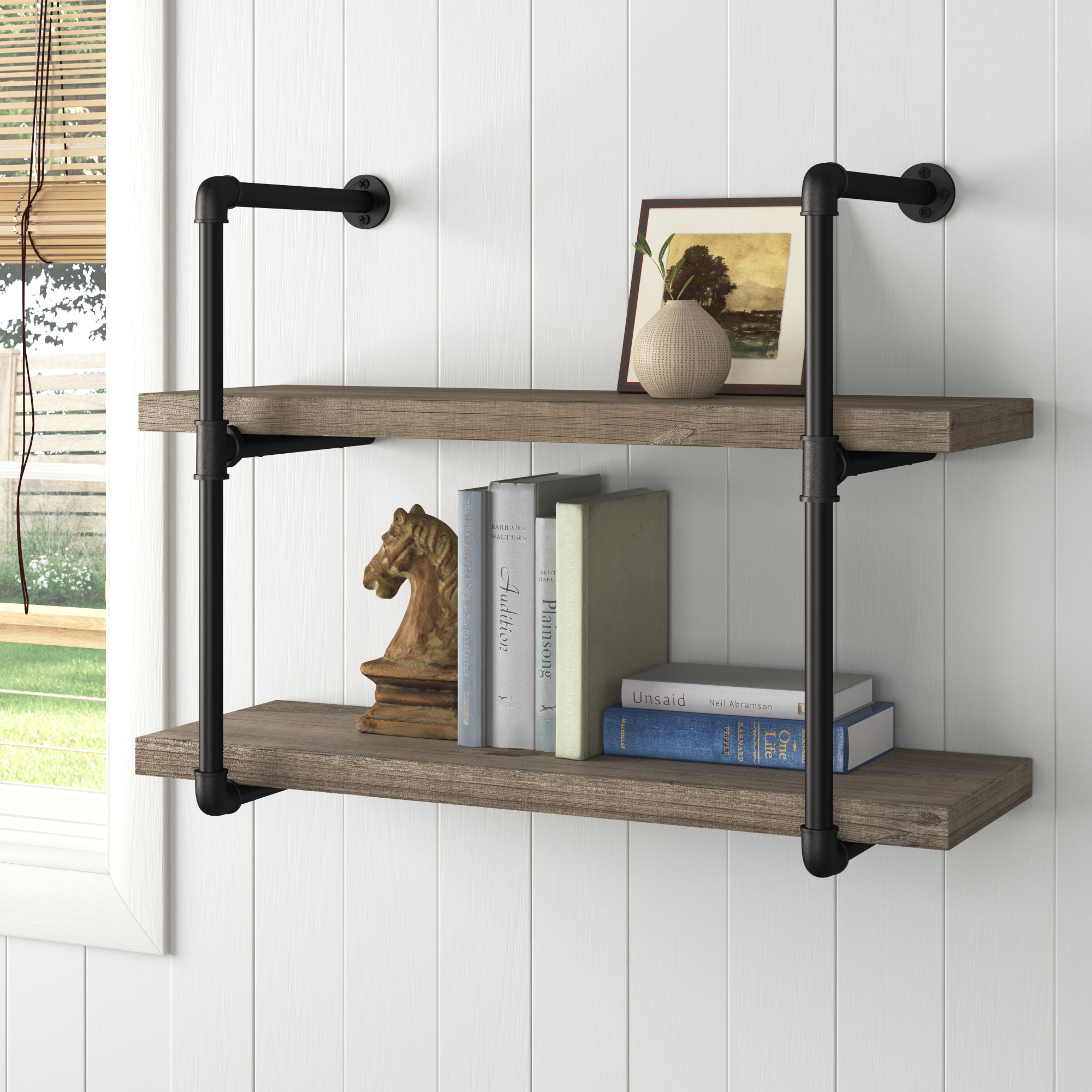 Sand & Stable™ Weybridge 2 Tiered Shelf & Reviews | Wayfair