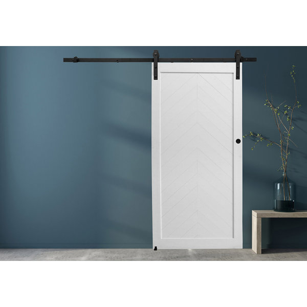 LTL Home Products Chevron PVC/Vinyl Millbrooke Barn Door with ...