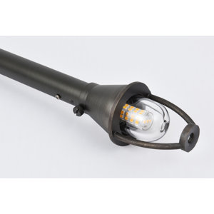 Elitco Lighting Outdoor 12v Cast Brass Path Light 7 Inch Wide X 24 Inch ...