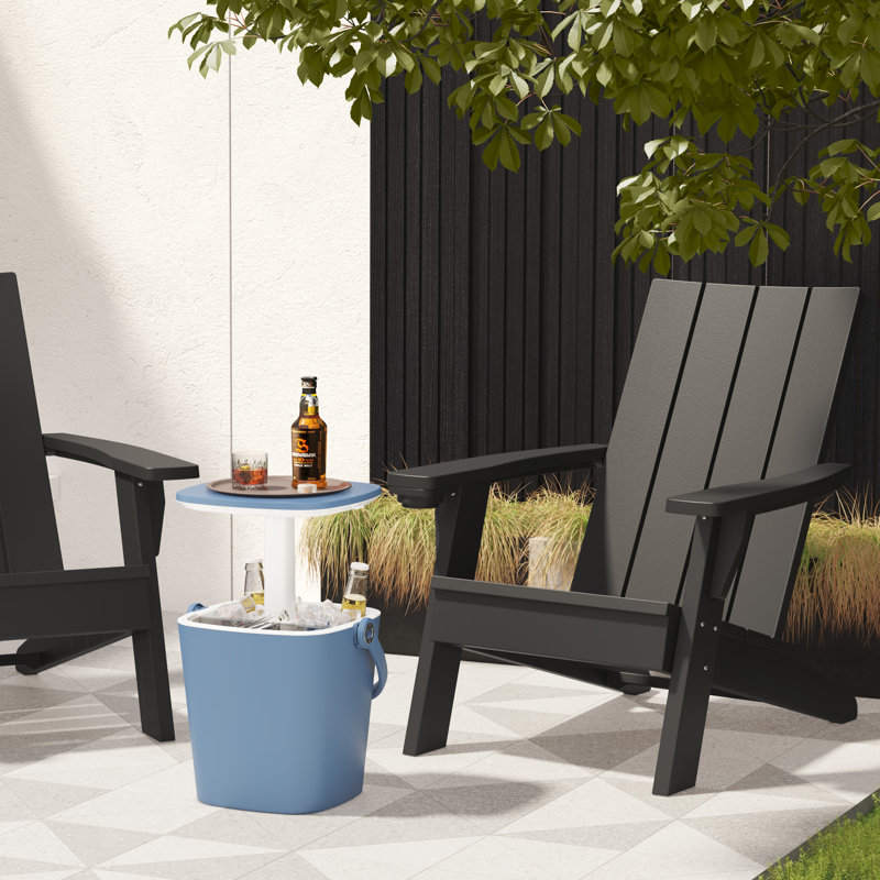 LHBcraft Weather-Resistant Modern Outdoor Adirondack Chair & Reviews ...