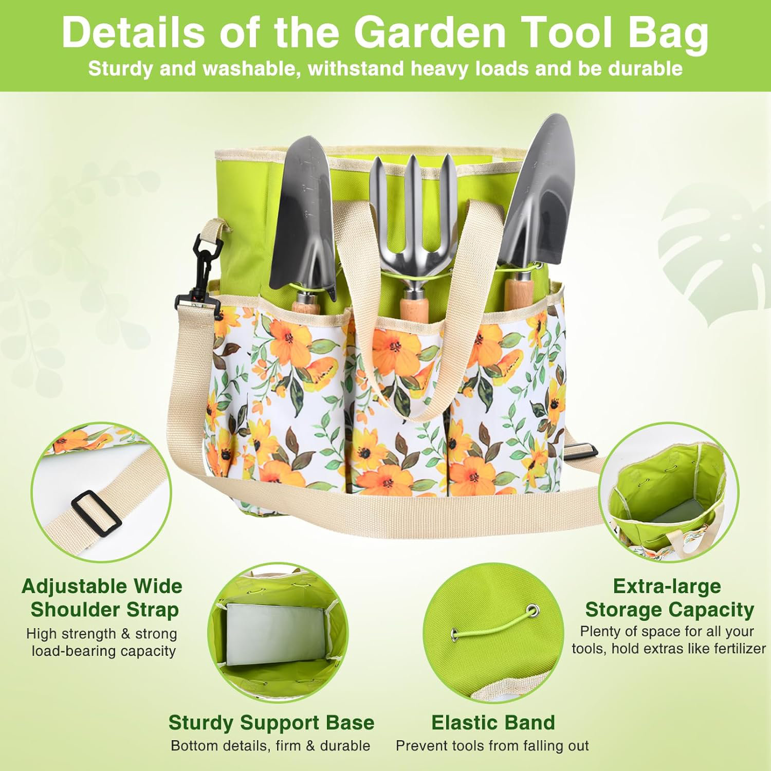 Arlmont & Co. 5-Pcs Gardening Hand Tools With Durable Shoulder ...