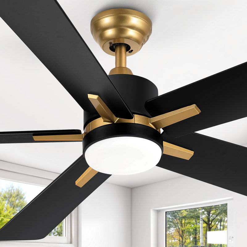 Willa Arlo™ Interiors 52" Shylo 5 - Blade LED Standard Ceiling Fan with ...