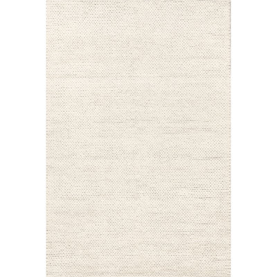 Wade Logan® Bowan Solid Color Hand Loomed Wool/Cotton Area Rug in Ivory ...