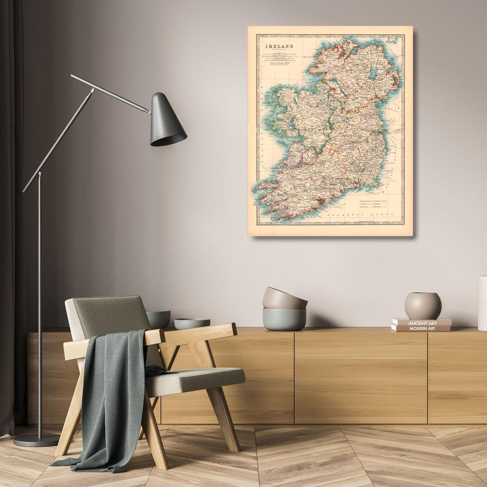 Astoria Grand Johnstons Map of Ireland | Wayfair