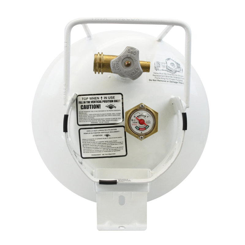 Flame King 30LB Empty Steel Horizontal Propane Tank Cylinder for ...