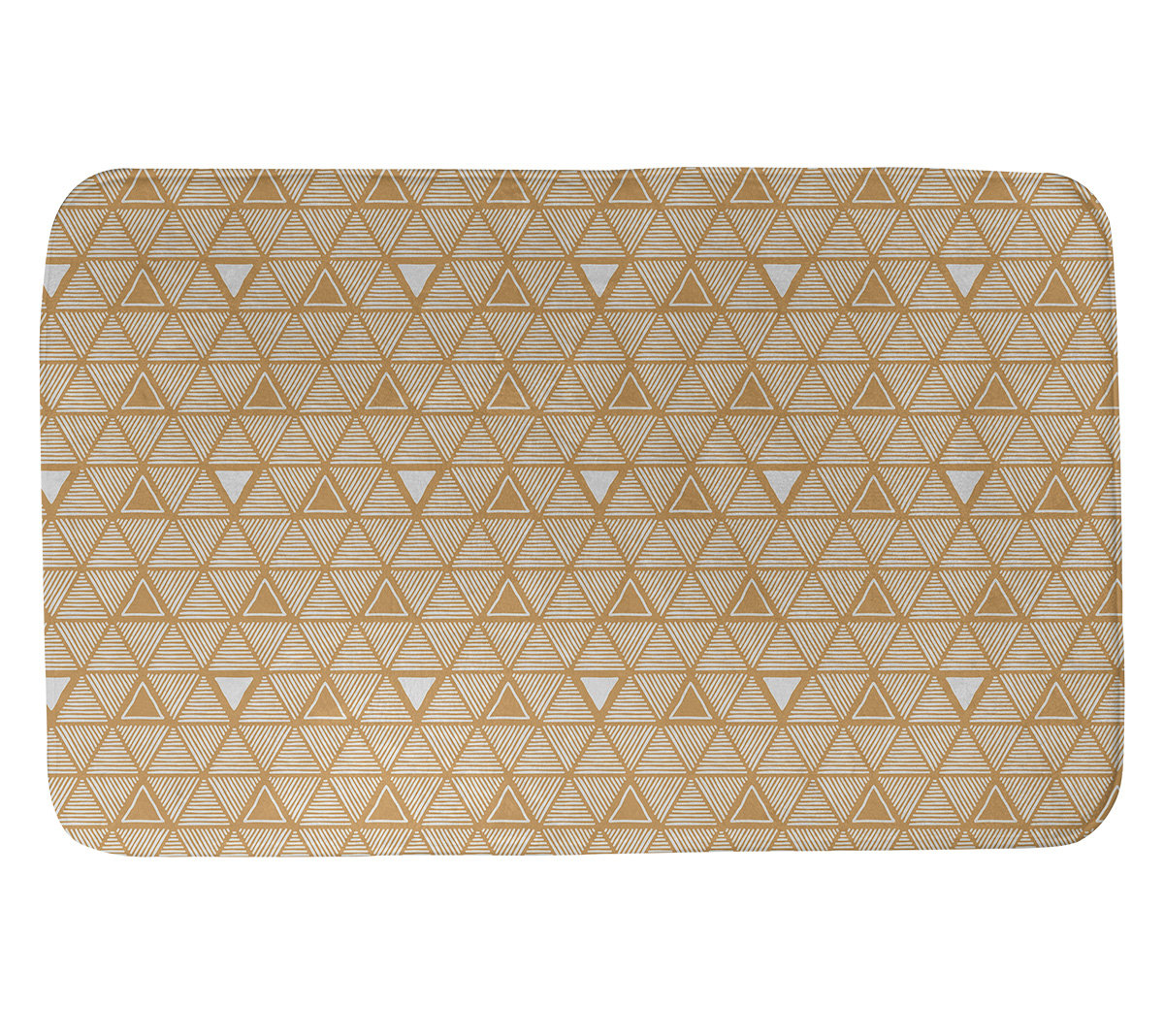 Brayden Studio® Hand Drawn Triangles Rectangle Non-Slip Geometric Bath ...