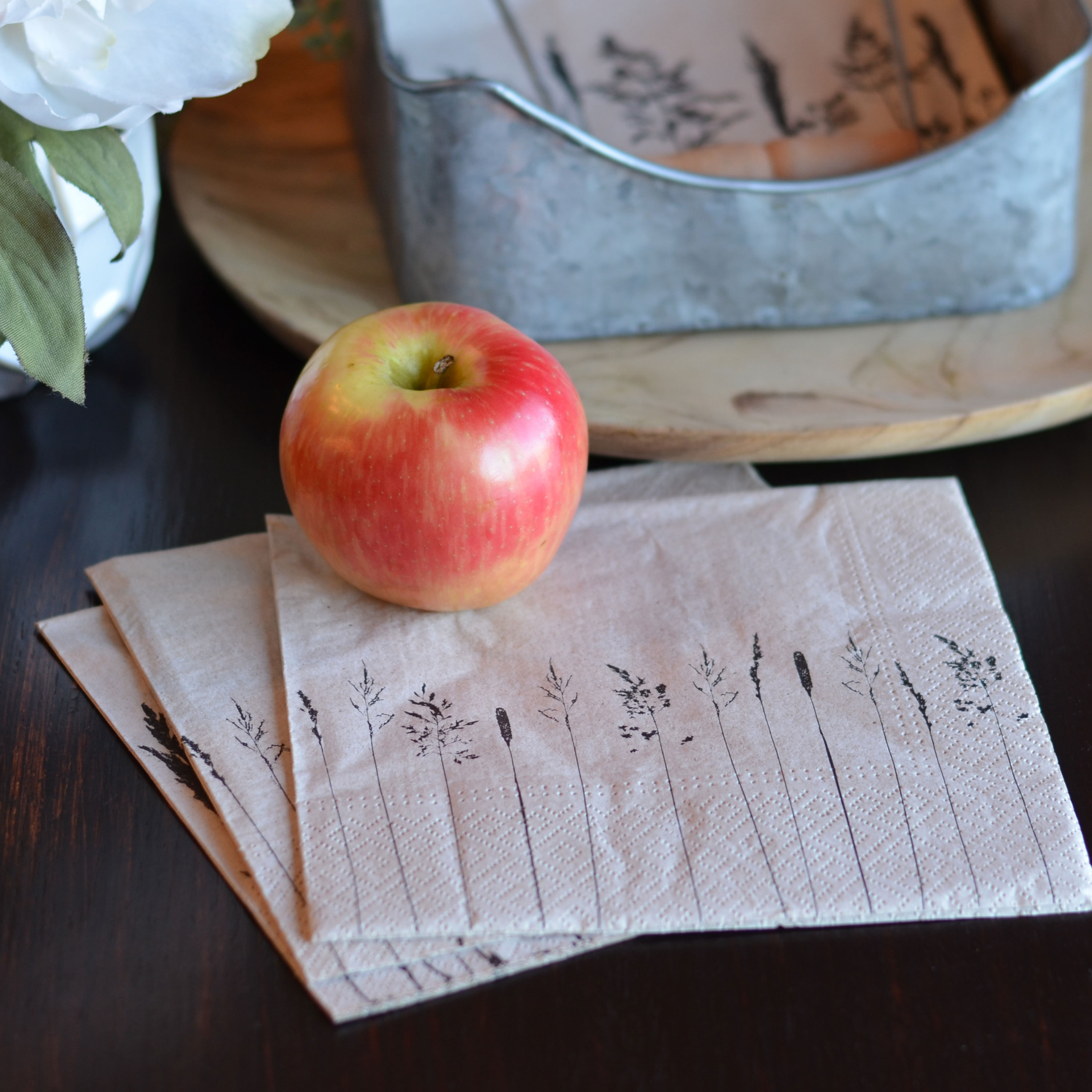 Whole House Worlds 60 Count Meadow Grasses And Queens Ann Lace Napkins ...