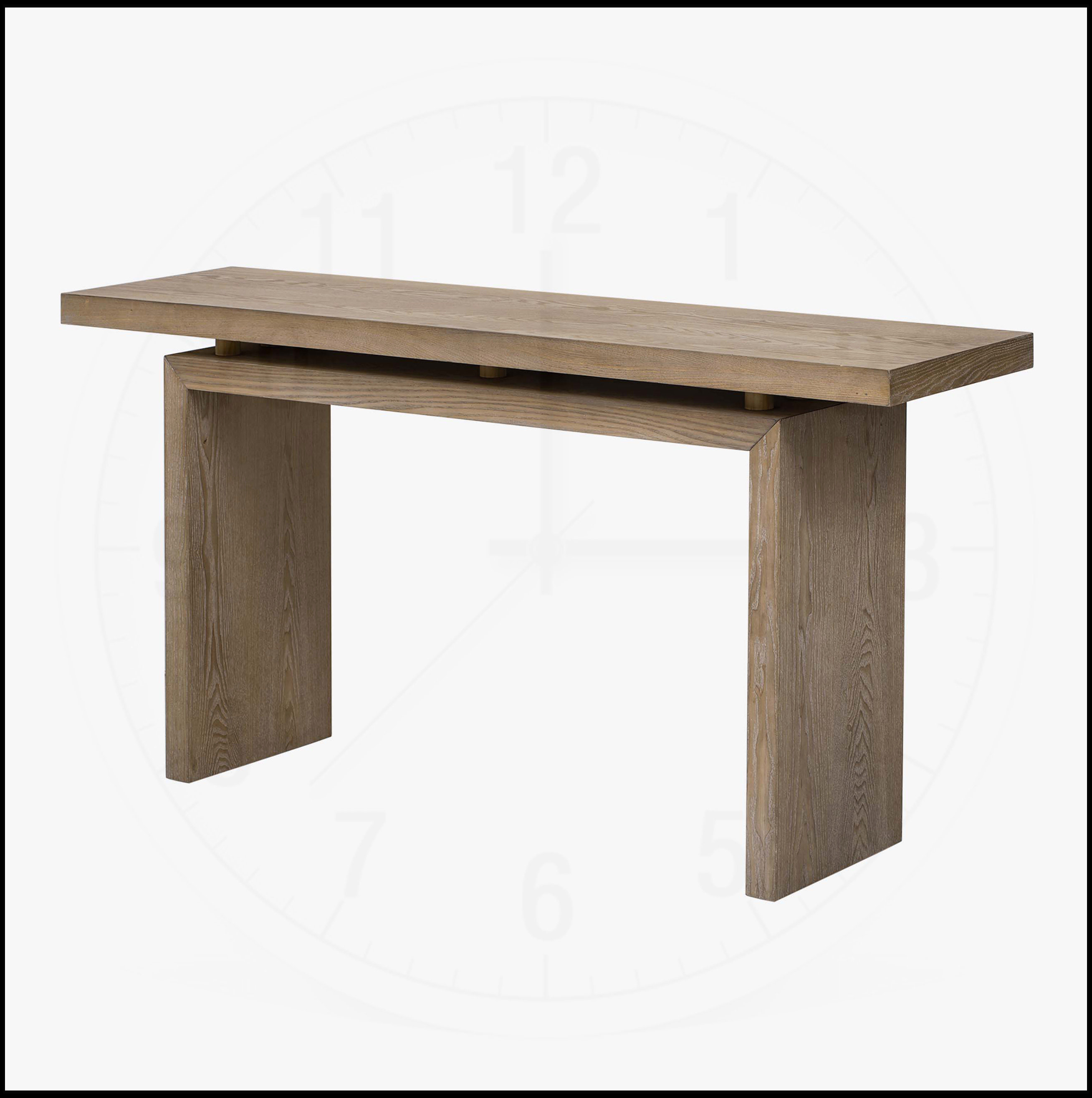Red Barrel Studio® Stylish Ash Veneer Console Table with Smart Design ...