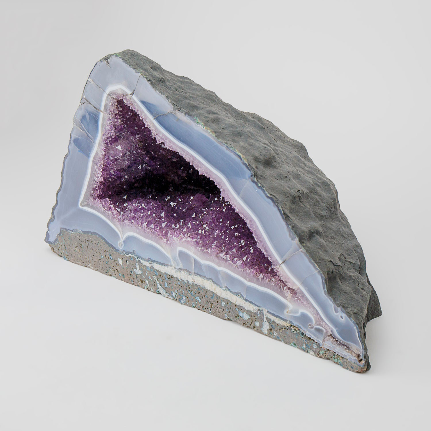 Astro Gallery of Gems Genuine Amethyst Cluster Geode from Brazil (43.8 ...