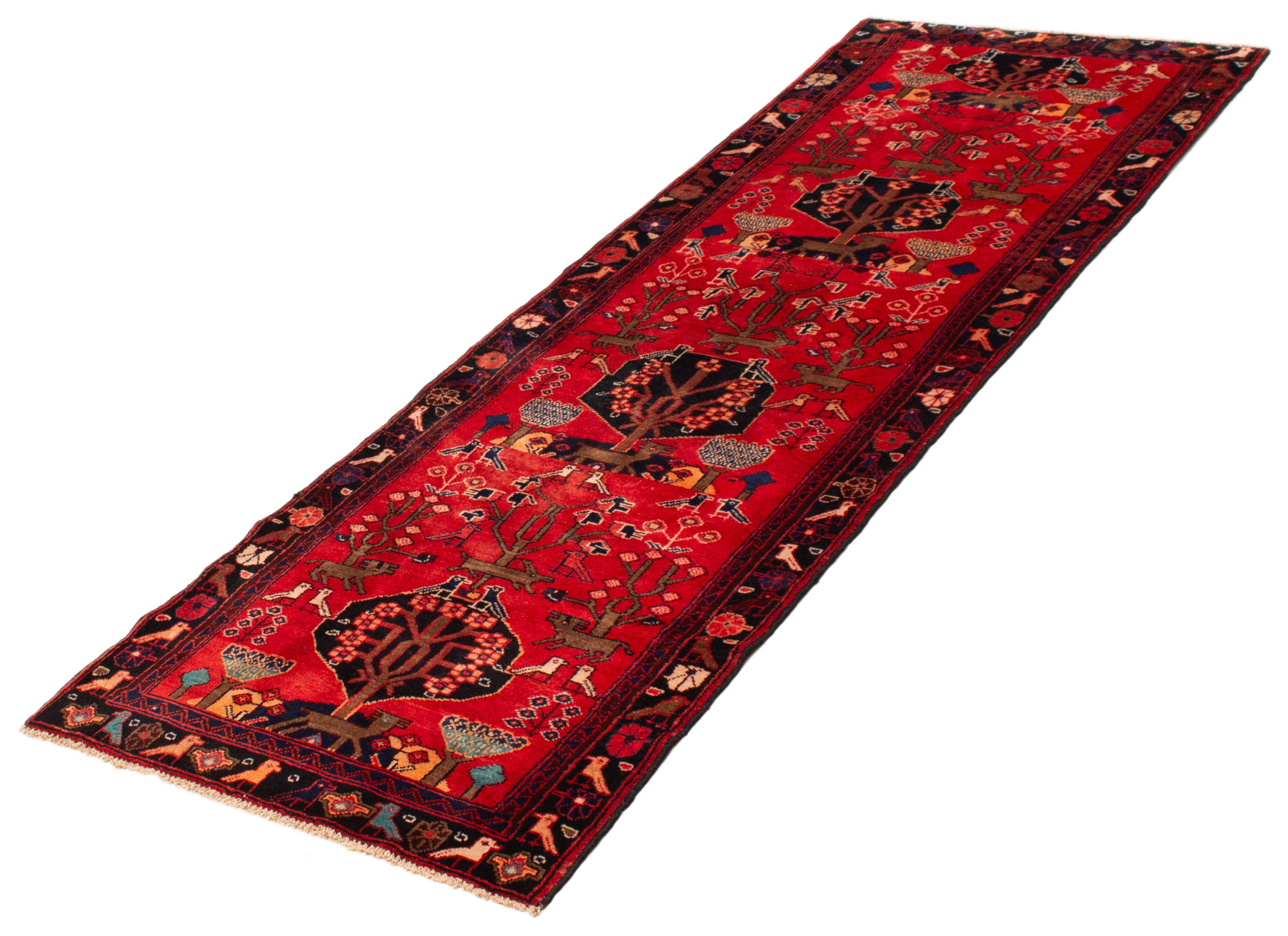 Isabelline Zaafir One-of-a-Kind 3'5" X 9'9" 1990s Runner Wool Area Rug ...