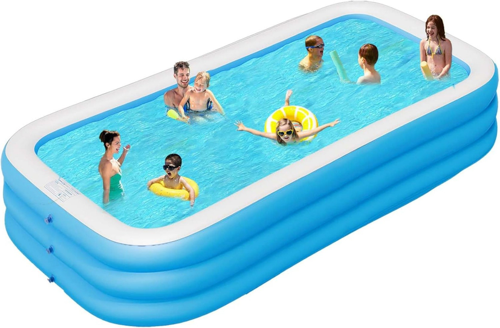 allthebeans4less Big Inflatable Pool For Adults, Lylting 145"X74"X22 ...