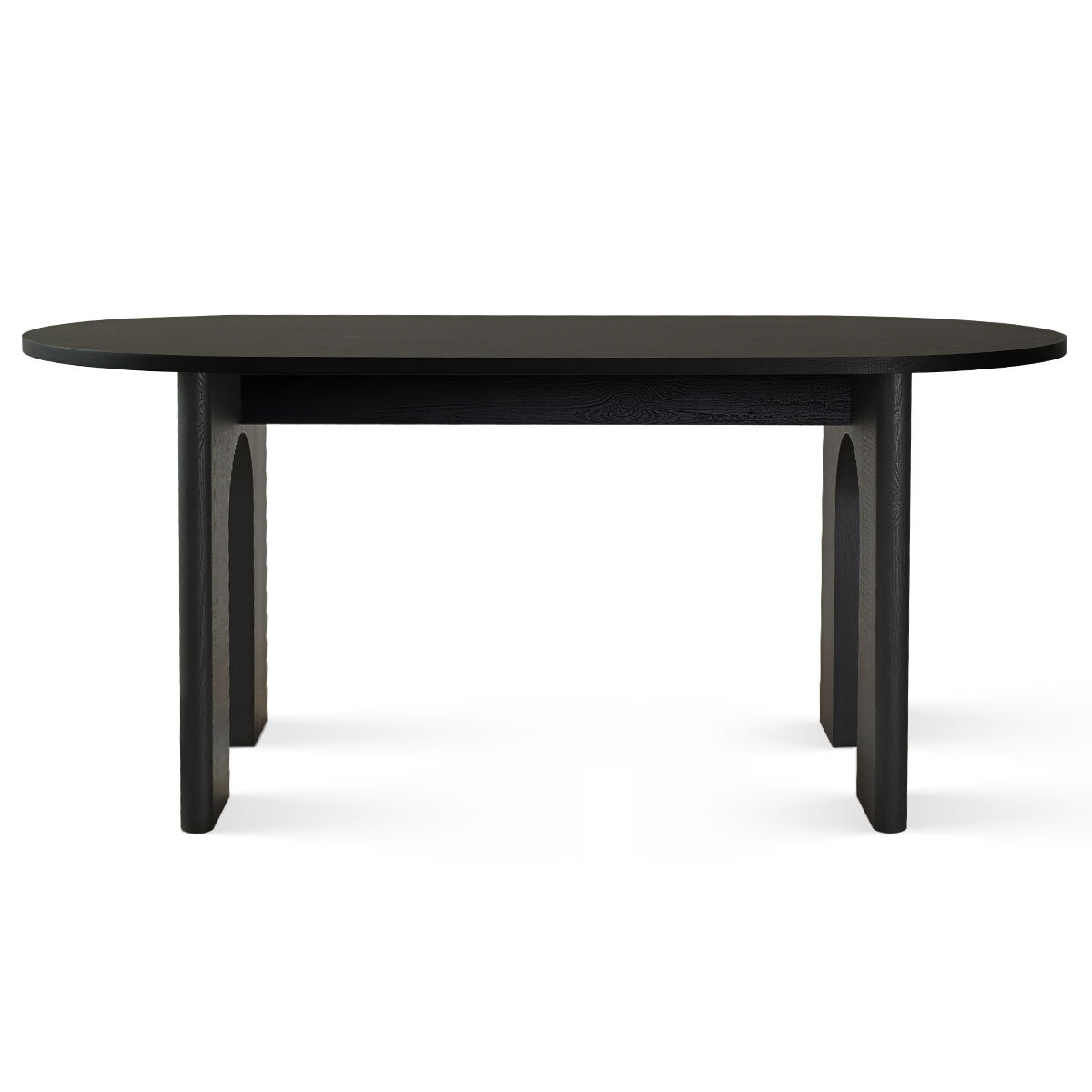 Wade Logan Aimilia 67" Oval Wood Grain Desktop Dining Table & Reviews ...