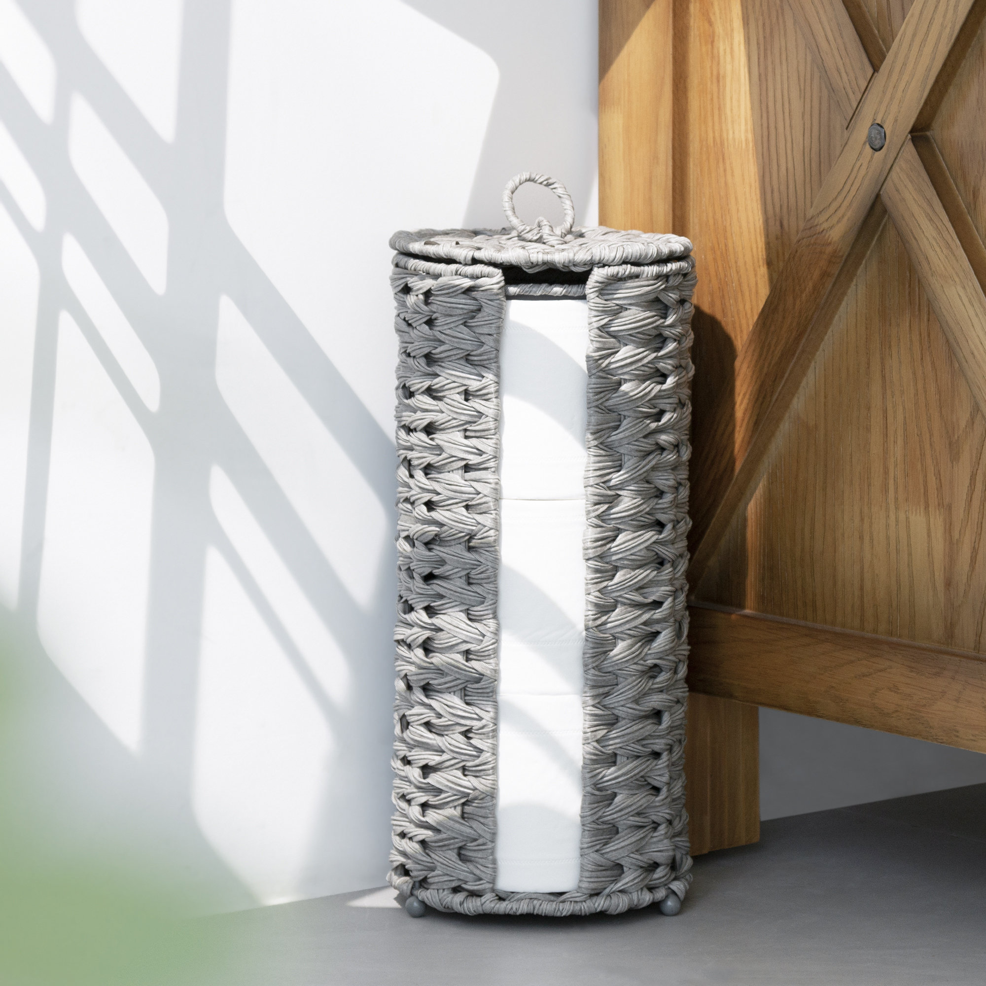 Bay Isle Home™ Correen Freestanding Woven Toilet Paper Holder & Reviews ...