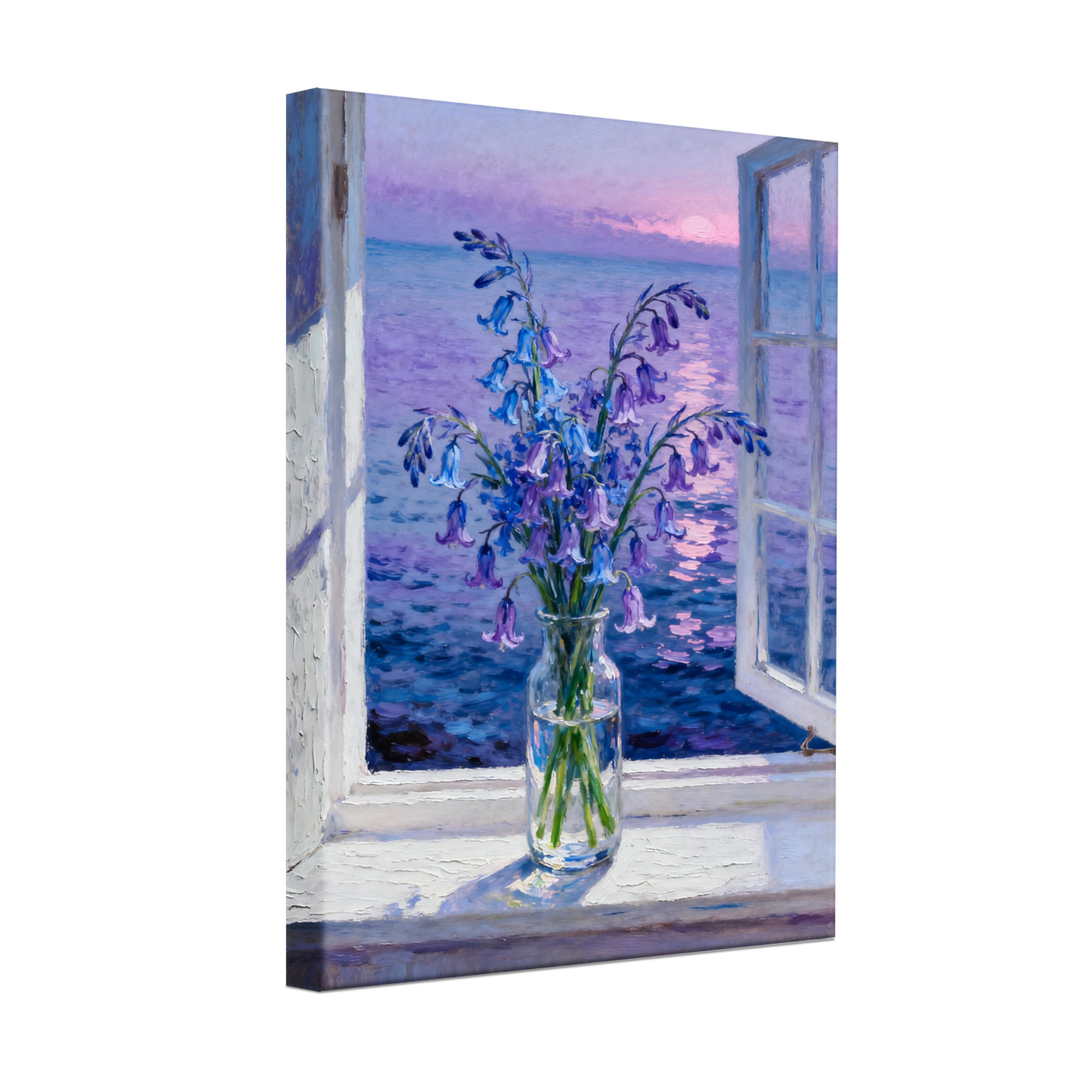 Highland Dunes Plants & Flowers Window View Blue Flowers Ocean Sunset ...