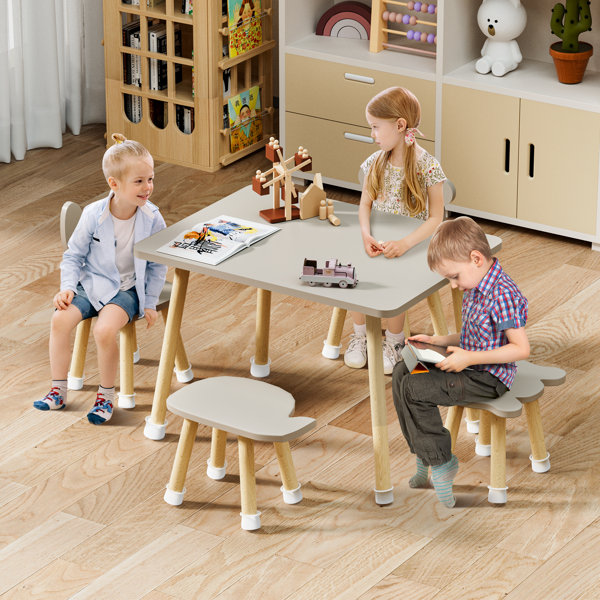 Zoomie Kids Albrey Kids 5 Piece Play or Activity Table and Chair Set ...