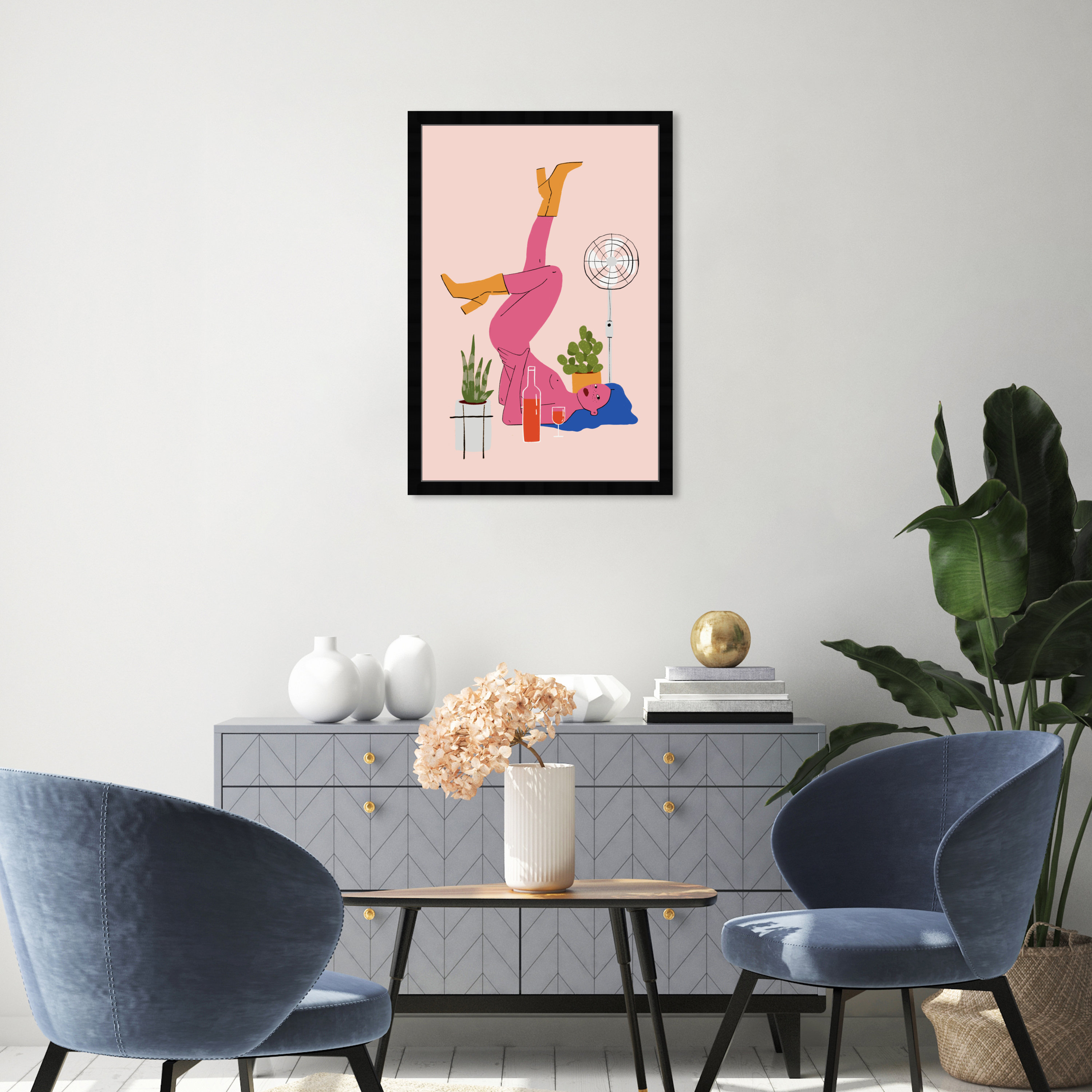 Oliver Gal Pink Pose - Painting - Wayfair Canada