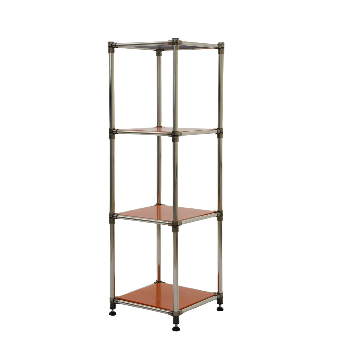 Wovilo Orange Heavy Duty 4 Shelf - Stainless Steel, 100Lbs Per Shelf ...