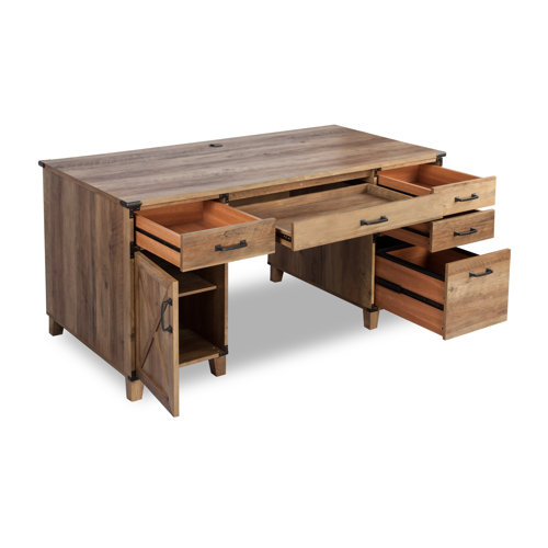 Trent Austin Design® 4 Piece Rectangle Executive Desk Office Set ...