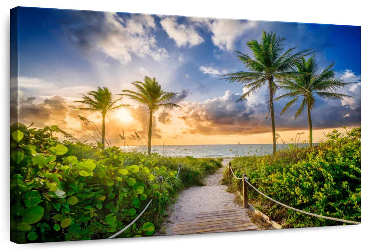 Beachcrest Home™ Wooden Path To The Beach Florida II | Wayfair