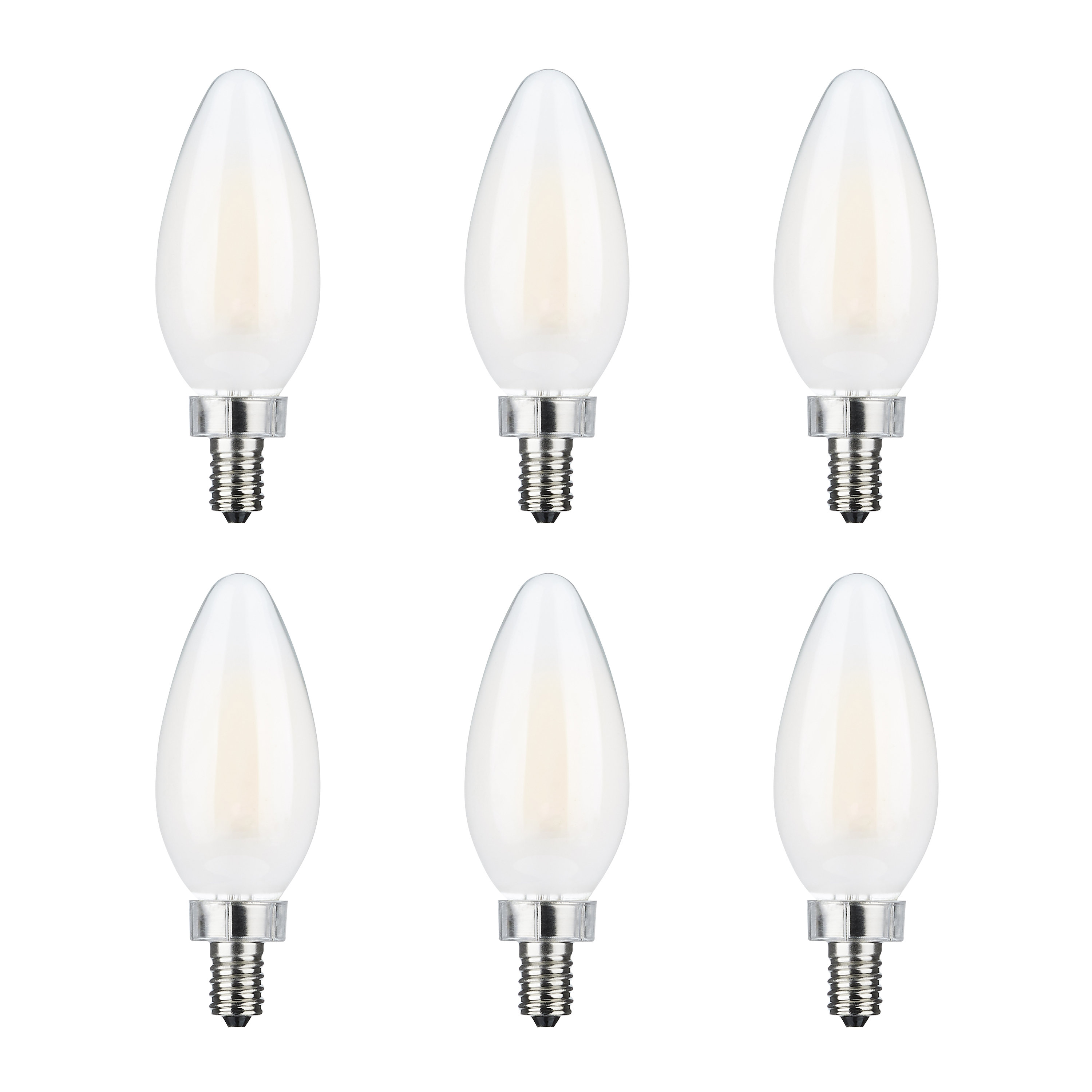 Satco 75 Watt Equivalent C11 E12/Candelabra Dimmable LED Bulb & Reviews ...