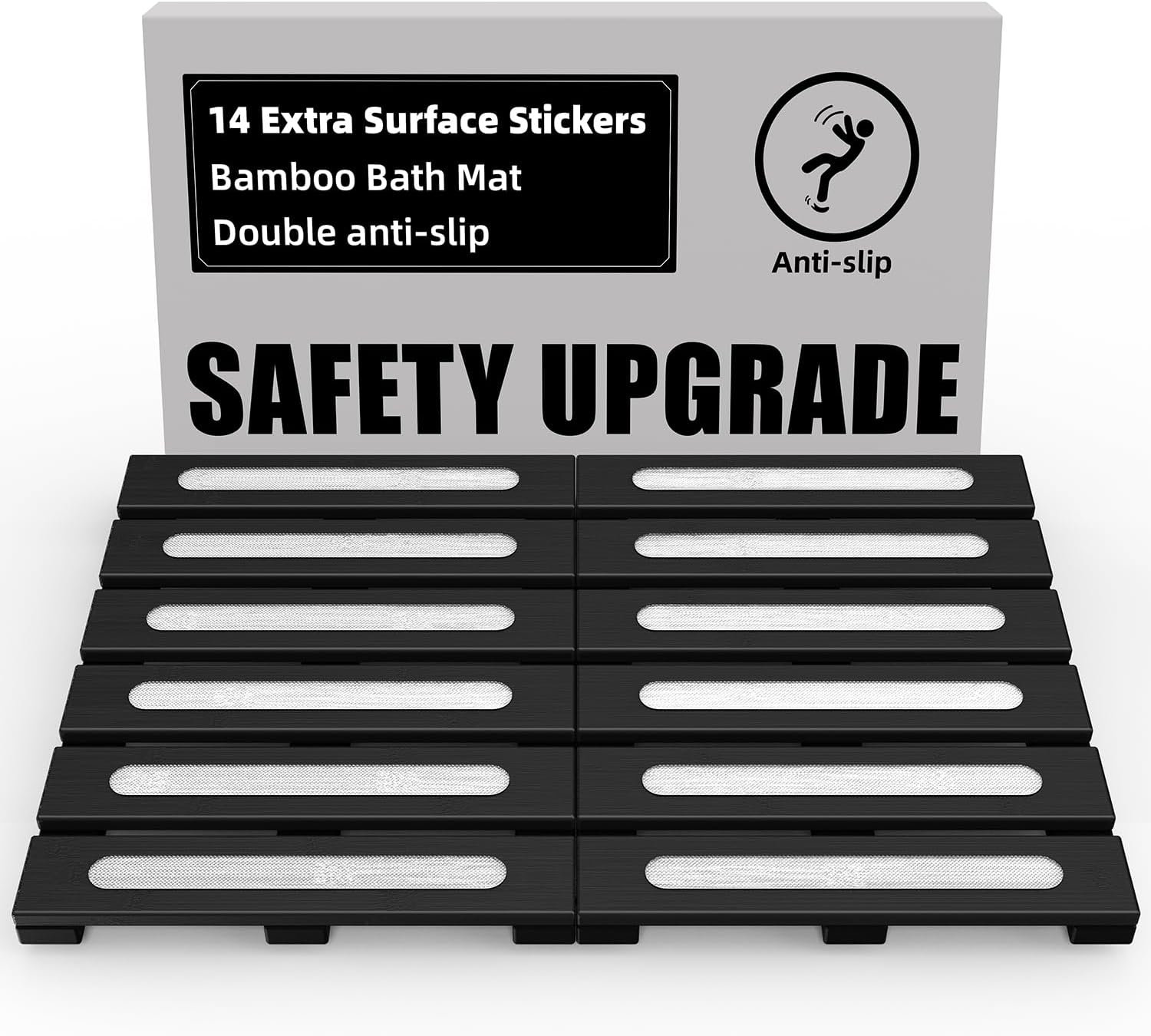 Symple Stuff Bamboo Bath Mat Anti-slip Foldable Waterproof | Wayfair