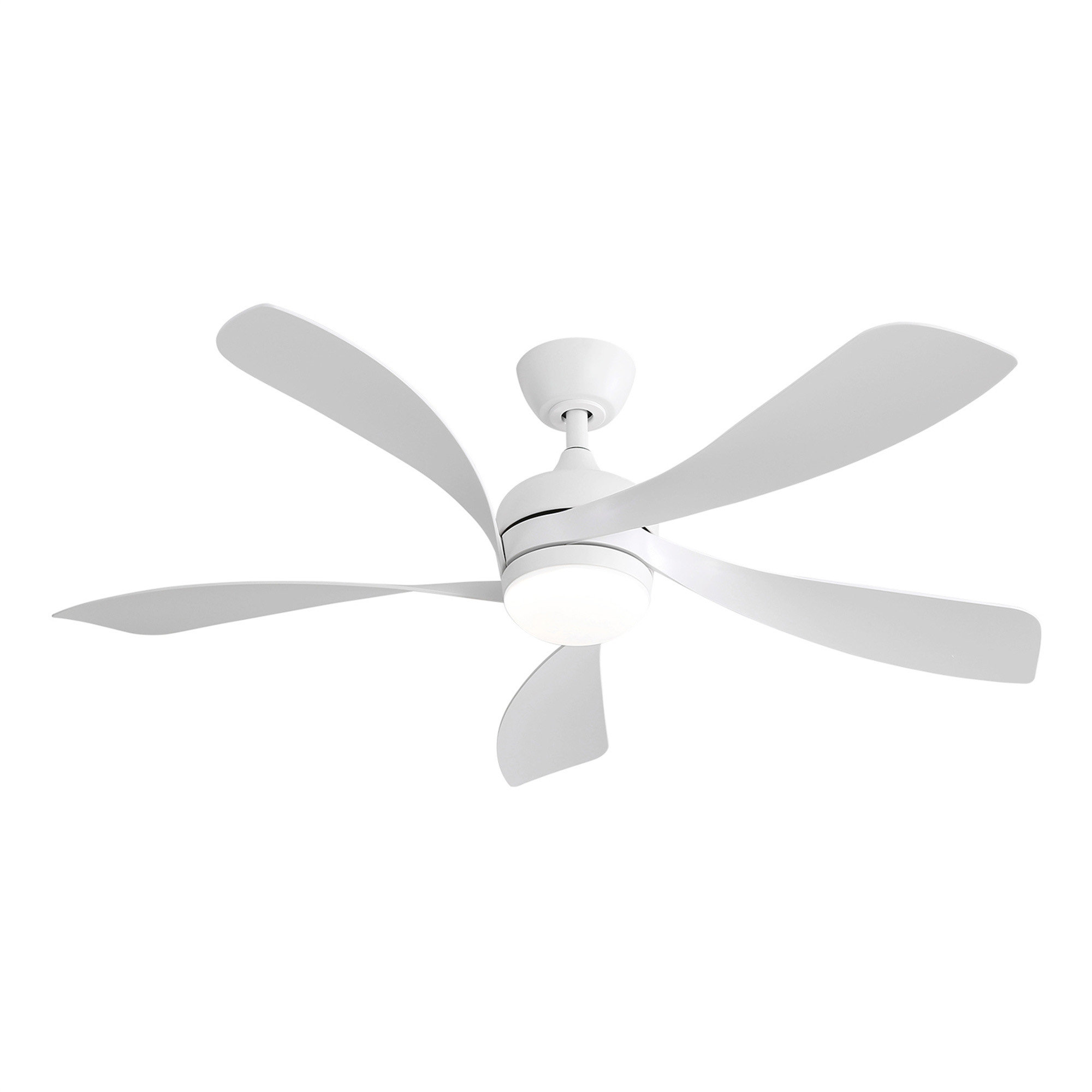 Ivy Bronx 52 Inch Modern Ceiling Fan With 5 ABS Blades Remote Control ...