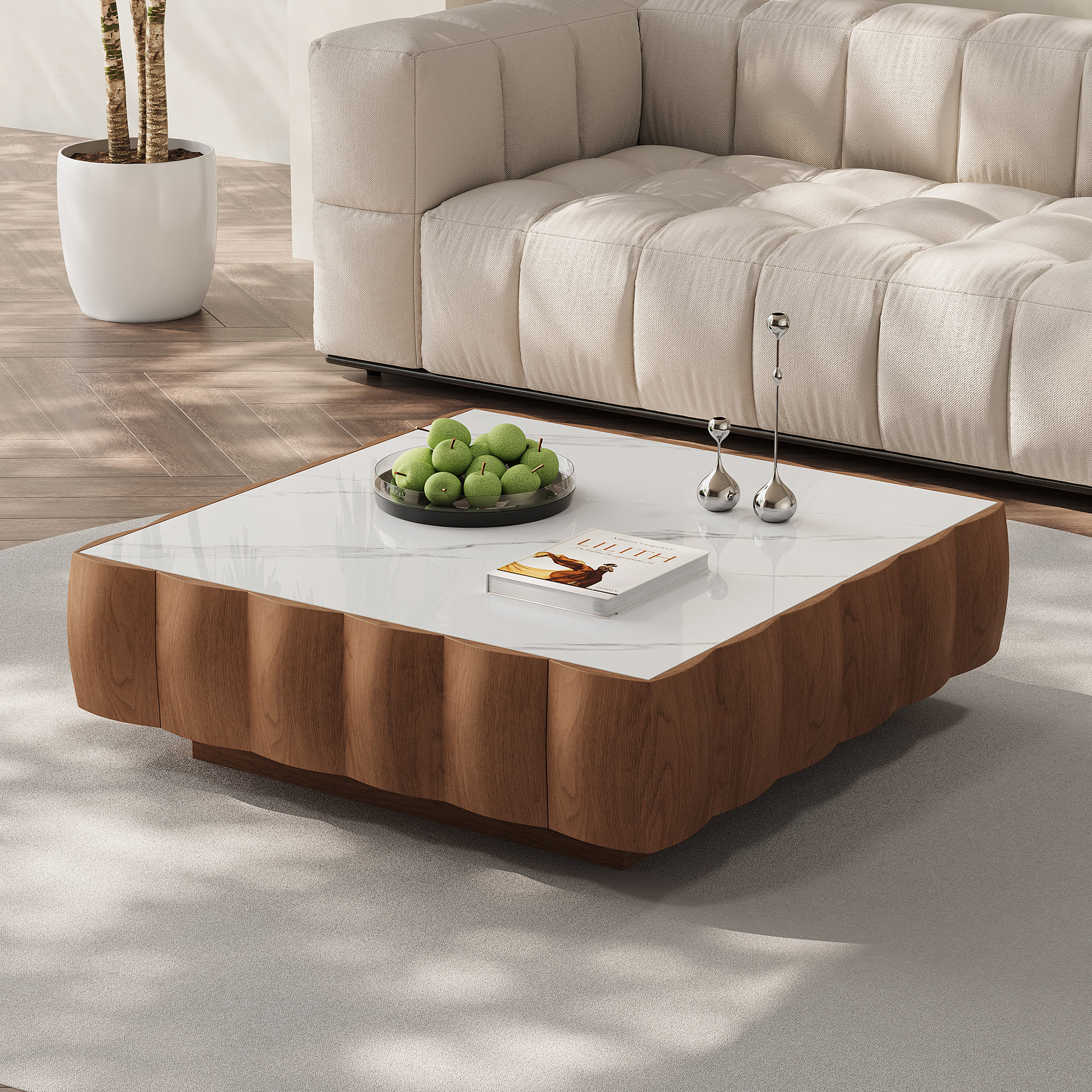 Brayden Studio® Coffee Table With Drawers | Wayfair