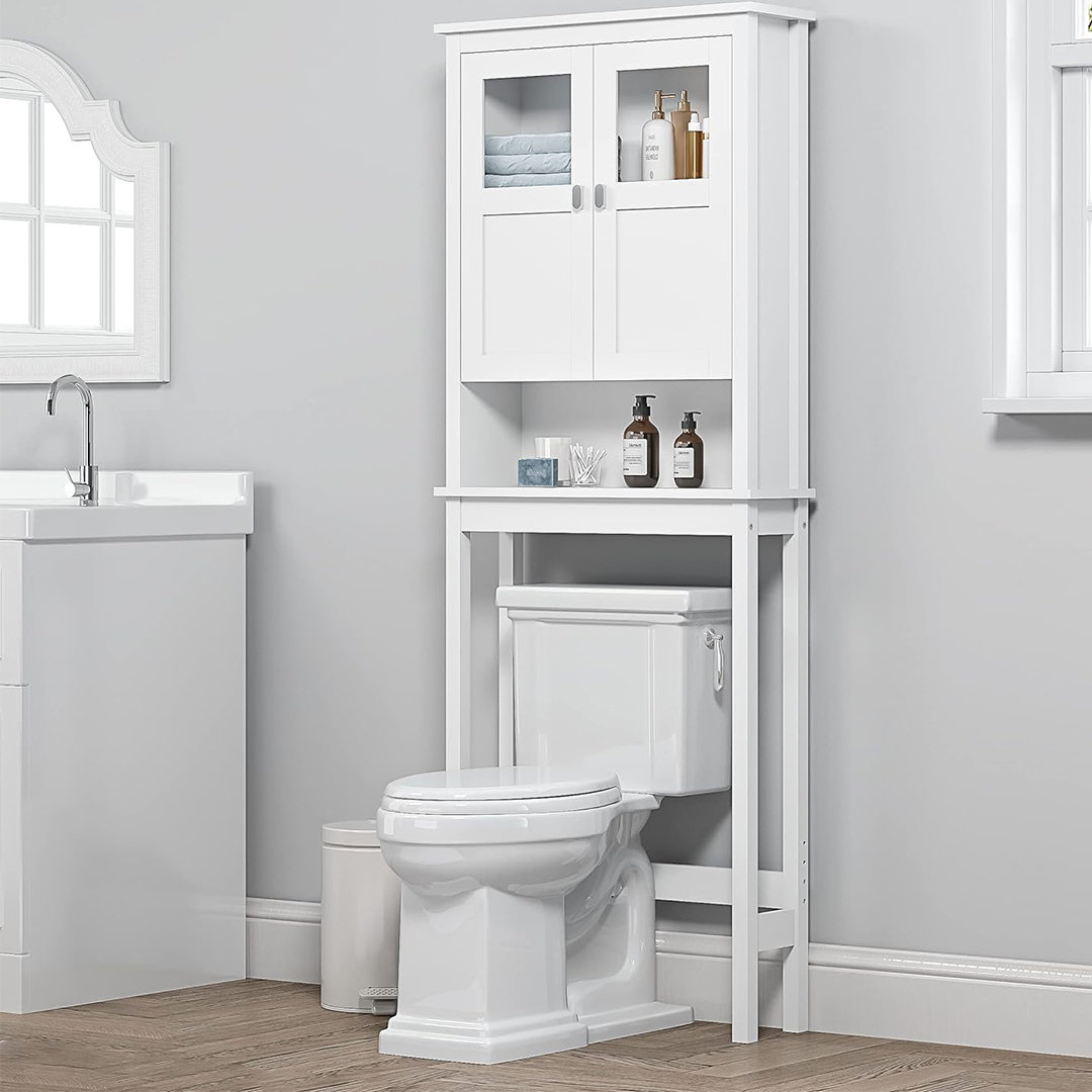 Hokku Designs Jonnelle Floor Mounted Over-the-Toilet Storage | Wayfair