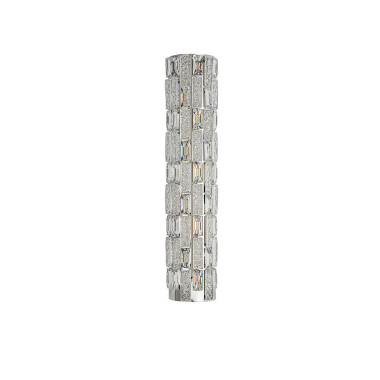 Everly Quinn Elegance - Integrated LED Wall Sconce - Chrome Finish ...
