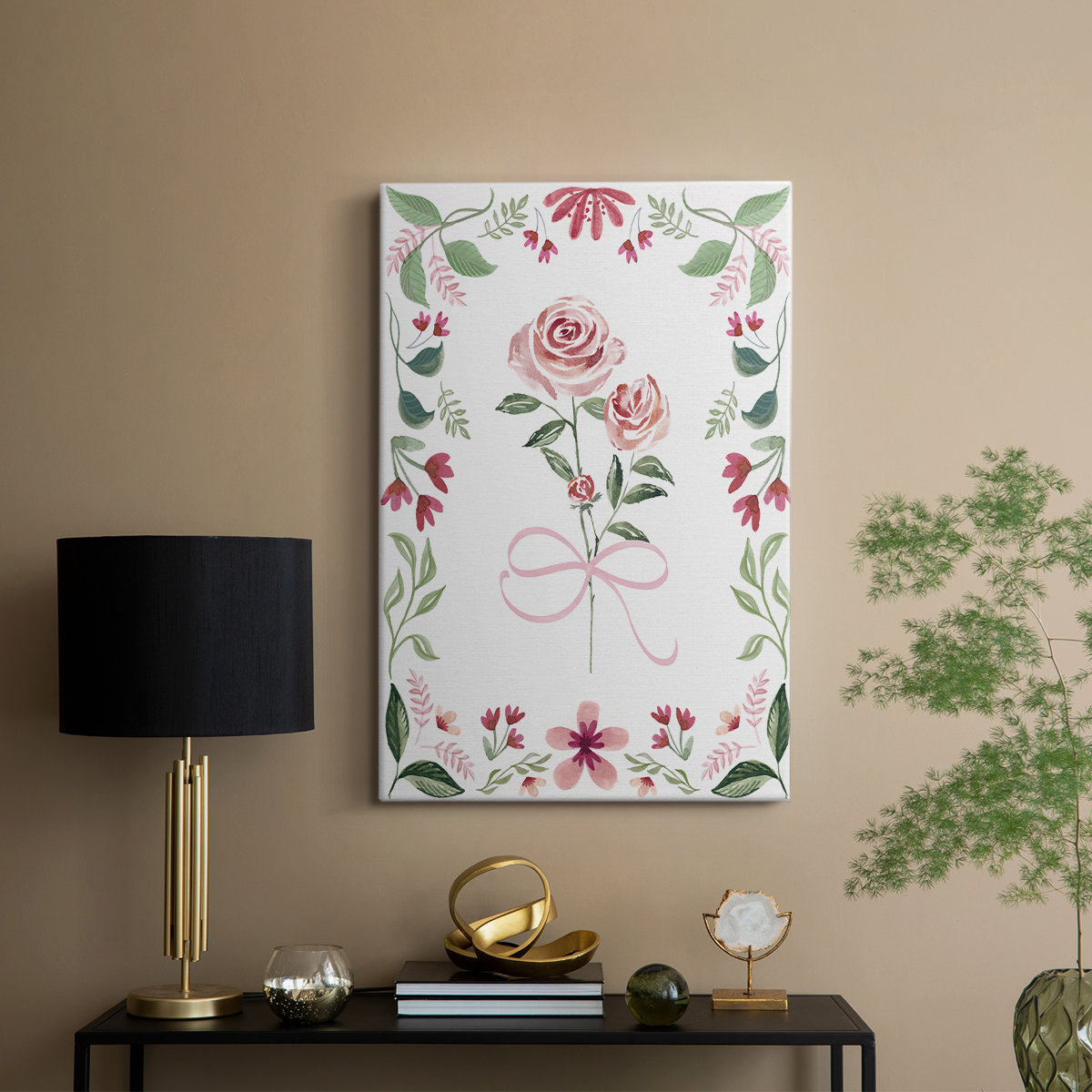 Lark Manor™ Pretty in Pink -Gallery Wrapped Cavas | Wayfair