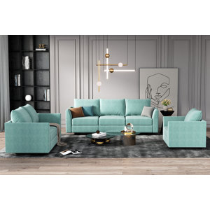 Blue Living Room Sets & Couches You'll Love | Wayfair