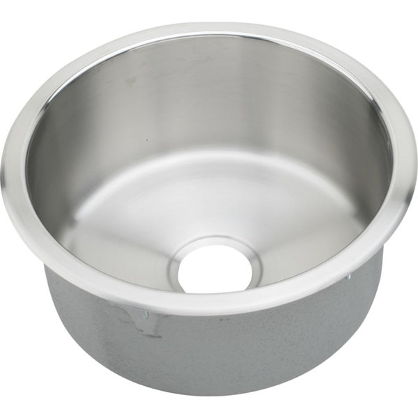 Elkay Lustertone 14.38" L x 14.38" W Round Bowl Kitchen Sink | Wayfair