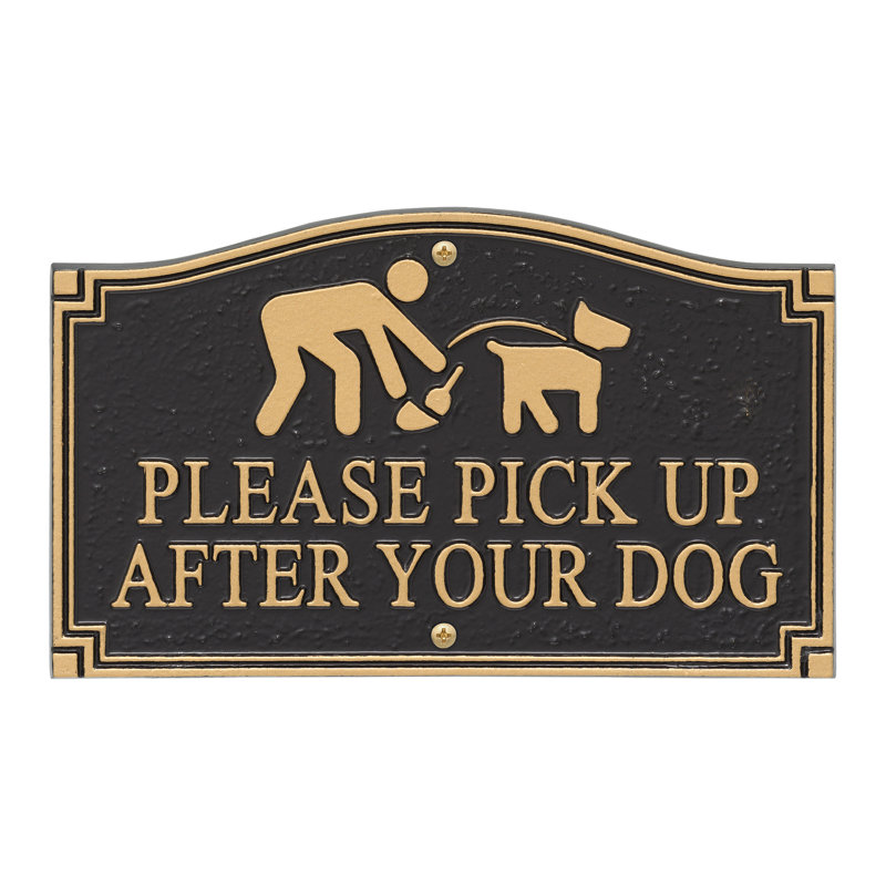 Whitehall Products Please Pick Up After Your Dog Garden Sign | Wayfair