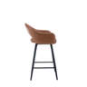 George Oliver Swivel Bar Stools 27'' Counter Stools Faux Leather ...