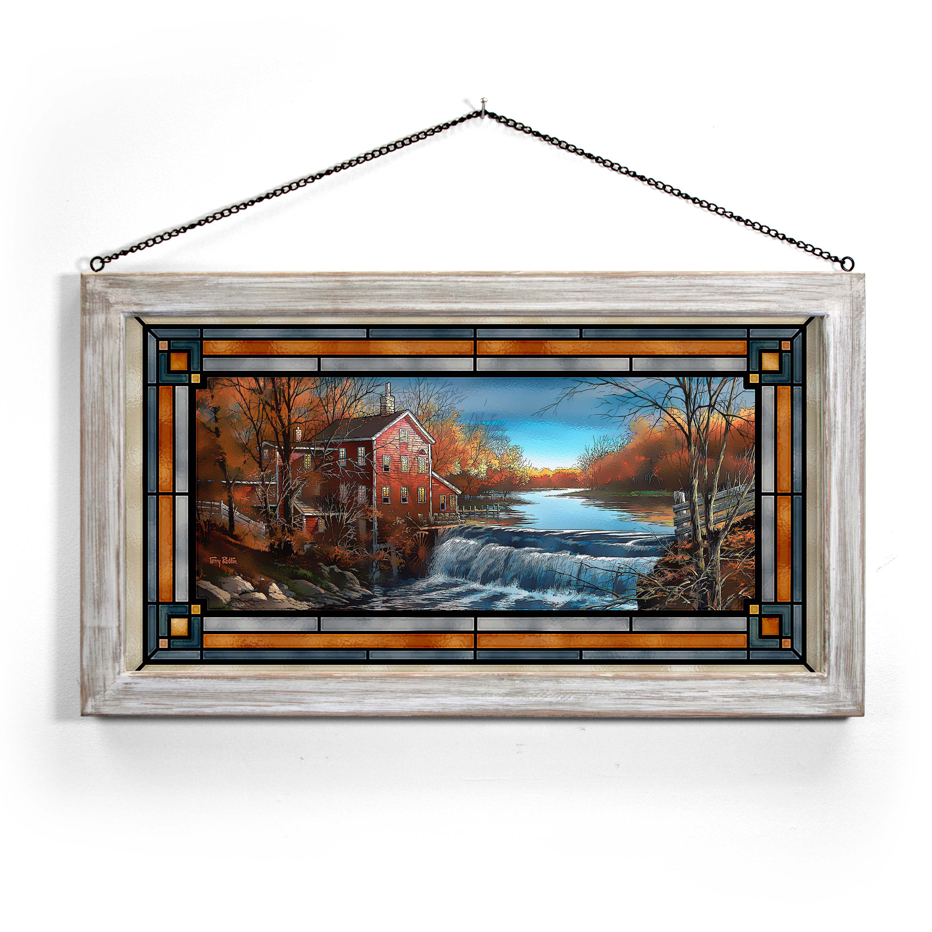 Lark Manor™ SGA AUT AFTERNOON 13X23 : REDLIN; STAINED GLASS ART ...