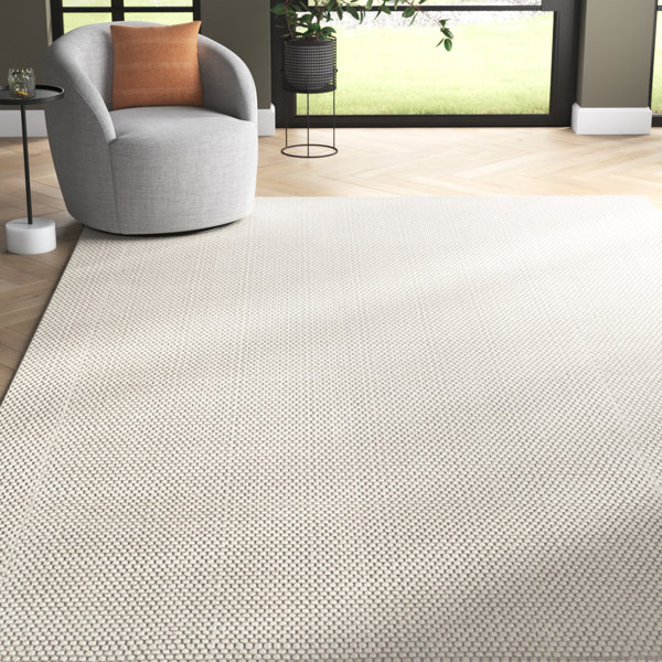 Lowe Hand Woven Wool Cream Area Rug & Reviews | Joss & Main