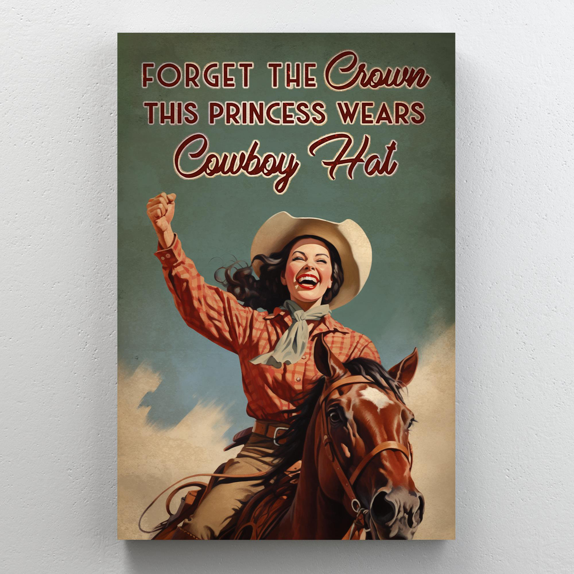 Trinx This Princess Wears Cowboy Hat - 1 Piece Rectangle " This ...
