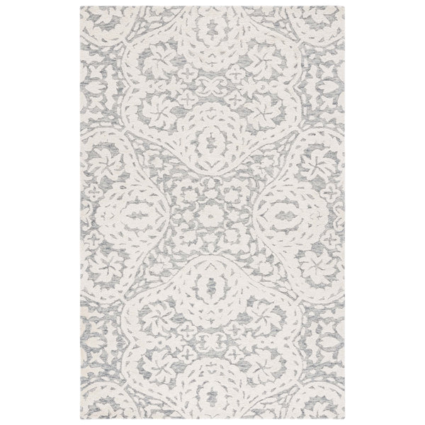 Lark Manor Alaxandra 477 Area Rug In Ivory / Grey | Wayfair