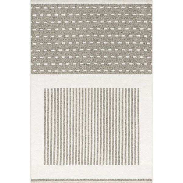 Gracie Oaks Ofeliya Geometric Reversible Machine Washable Area Rug ...