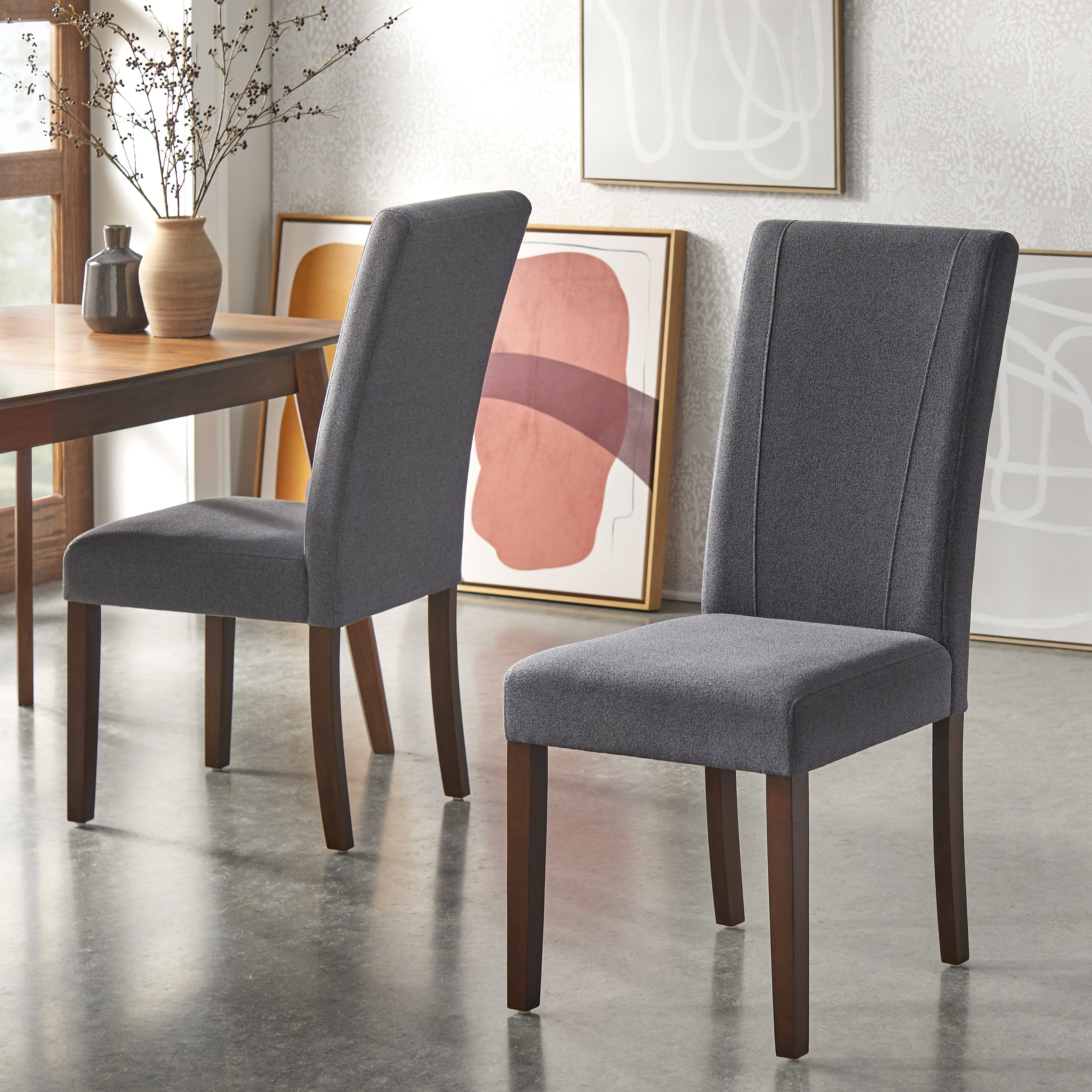Lark Manor Aimee-Elizabeth Upholstered Parsons Chair & Reviews | Wayfair