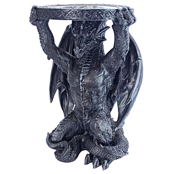 Design Toscano Gothic Dragon Figurine End Table & Reviews | Wayfair