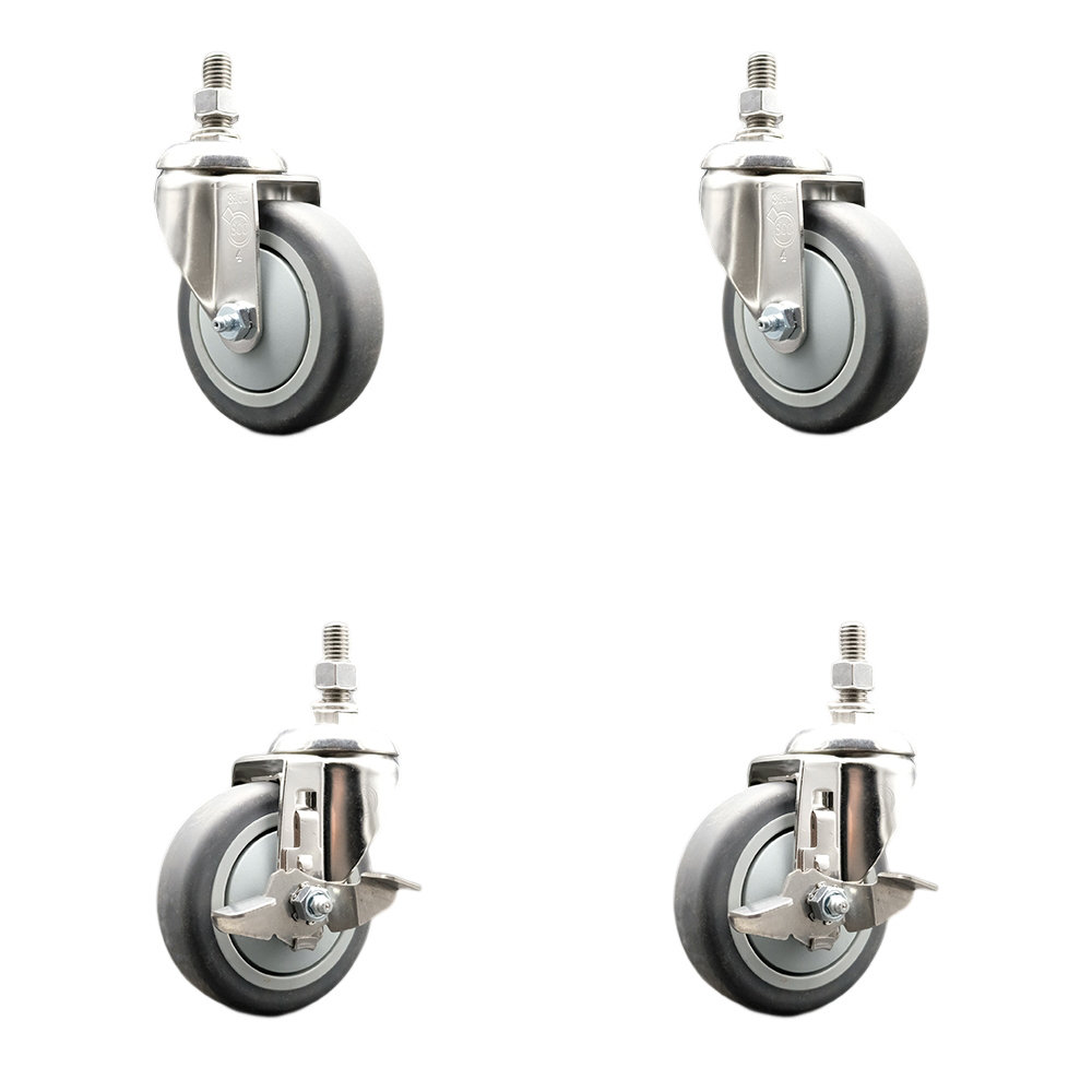 Service Caster Thermoplastic Rubber Casters | Wayfair
