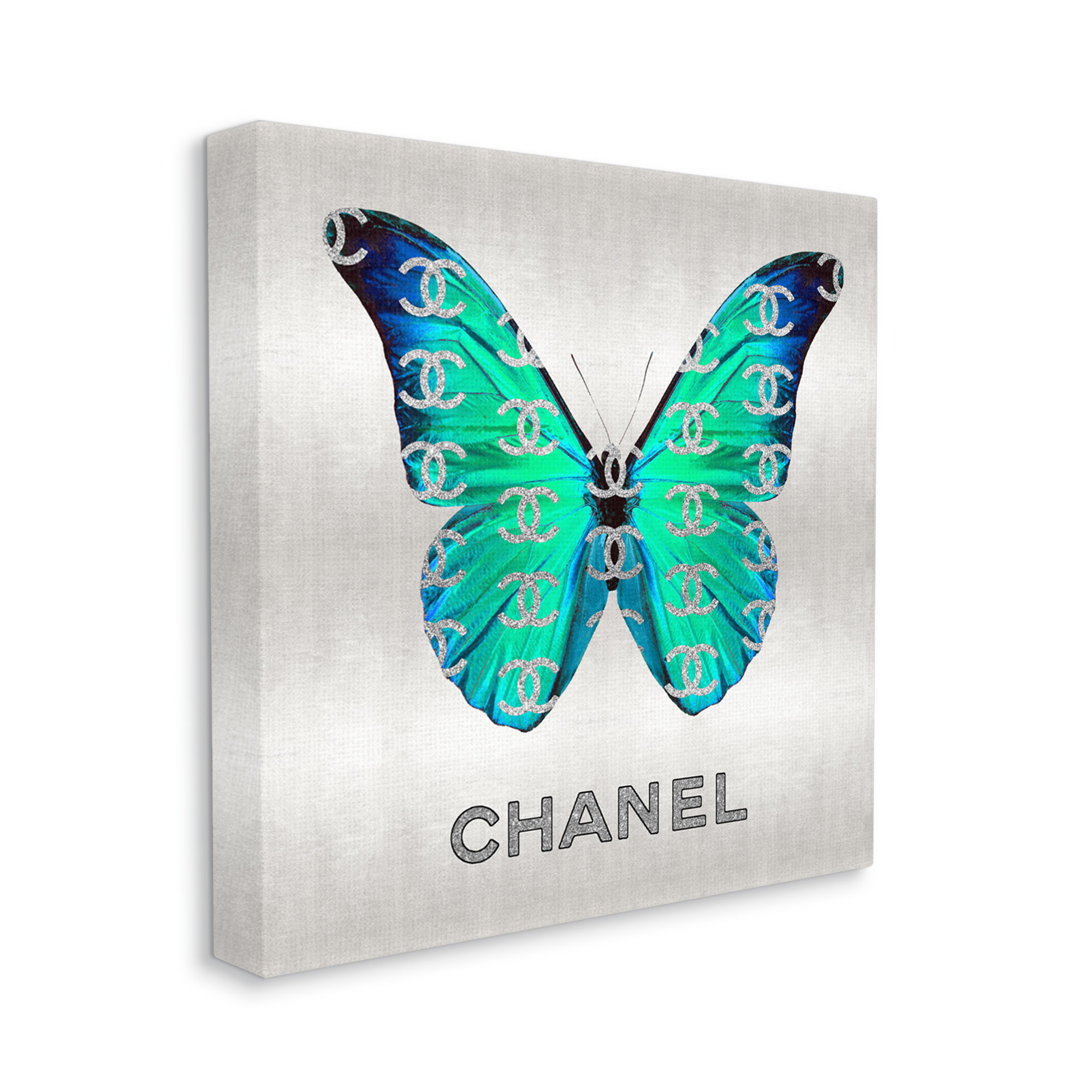 Stupell Industries® Green & Blue Glam Bug Canvas Wall Art Design By ...